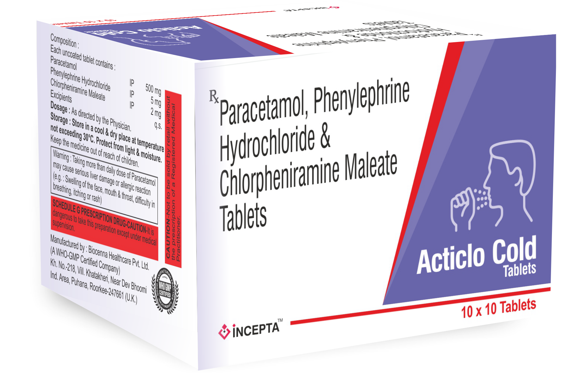 Acticlo Cold Tablets for Complete Cold & Flu Relief | Aster